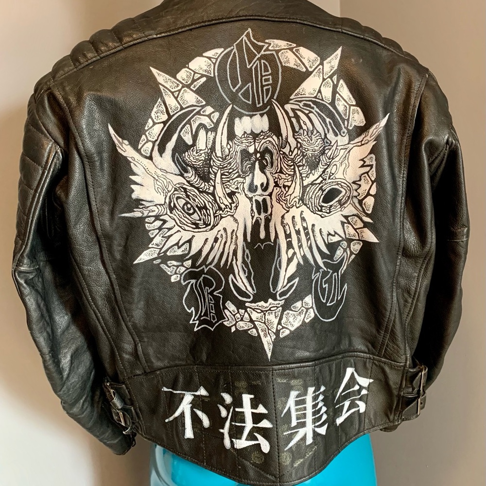 Japanese-Hardcore Biker Leather Jacket - Gem
